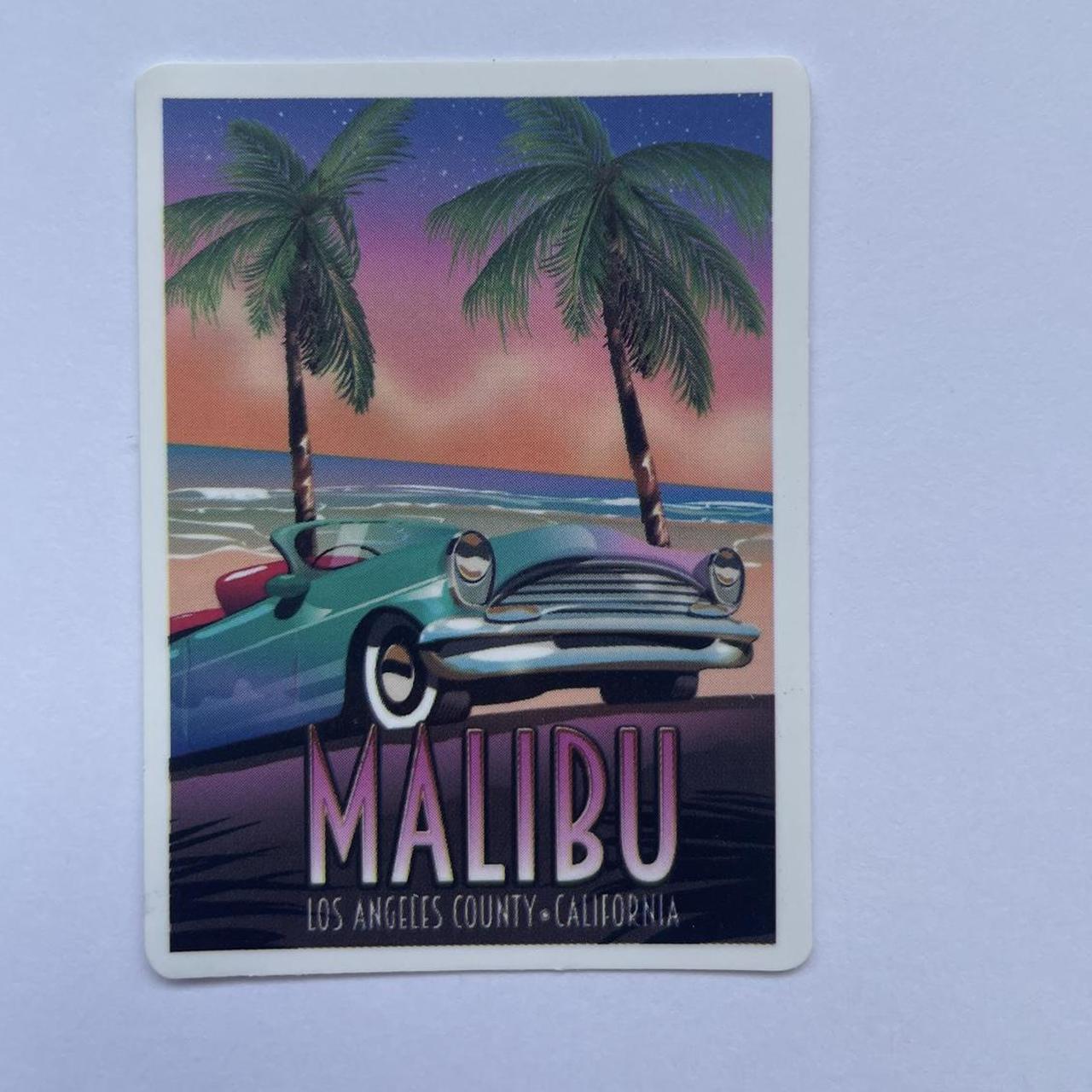 Malibu sticker. Re-usable and easy peel to... - Depop