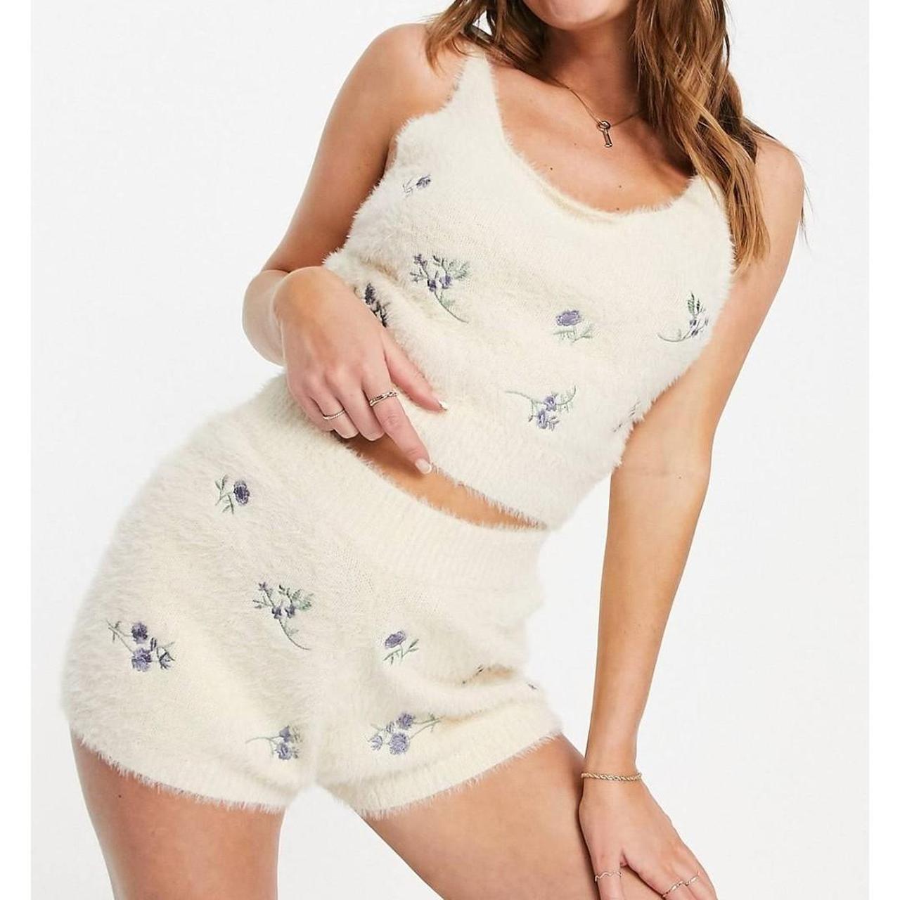 gorgeous cotton on fluffy pyjamas two piece set with... - Depop