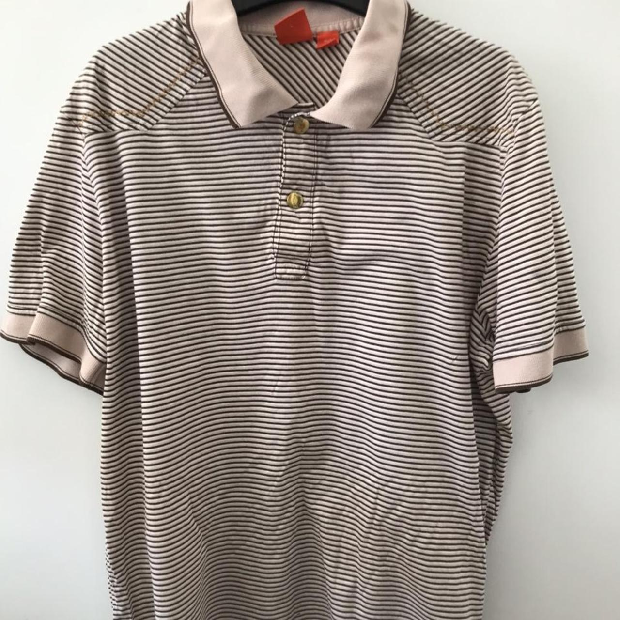 Hugo Boss Men's Tan and Brown Polo-shirts | Depop