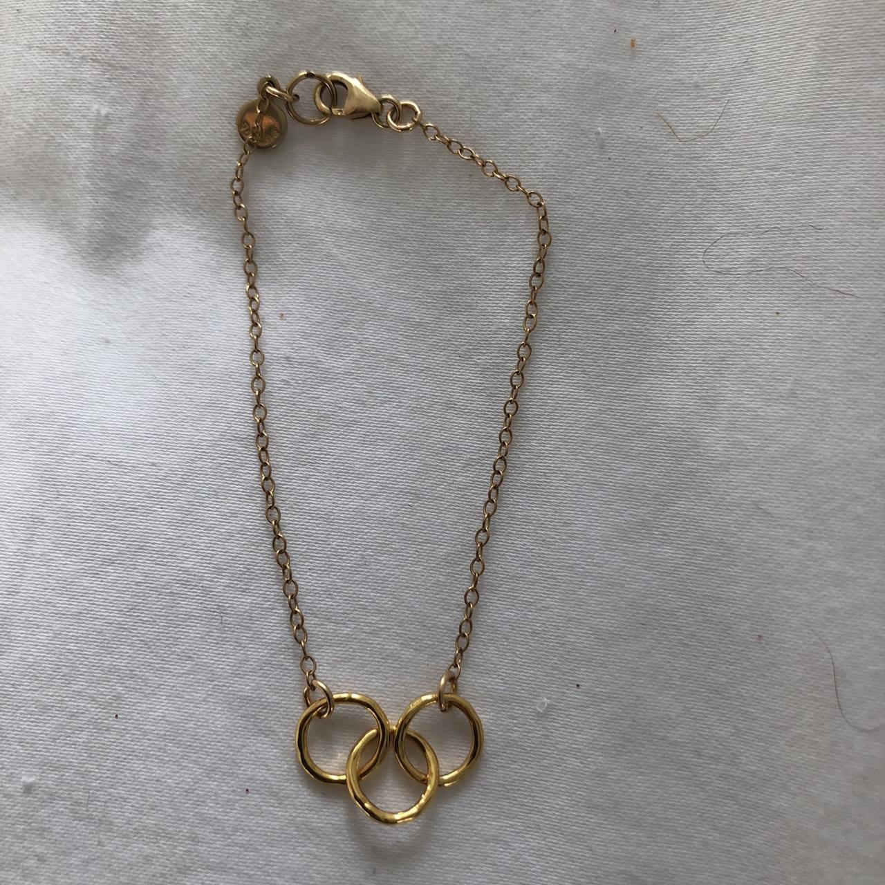 Gorjana three looped gold bracelet #gorjana - Depop