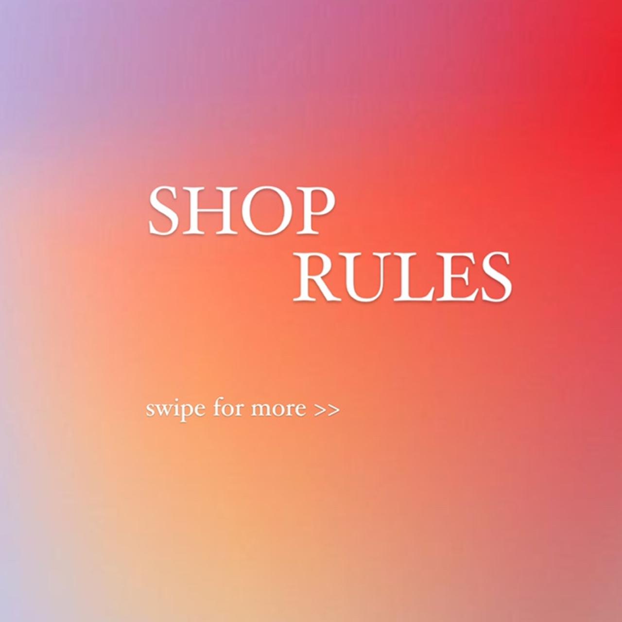 SHOP RULES 💎 READ BEFORE PURCHASING - Depop