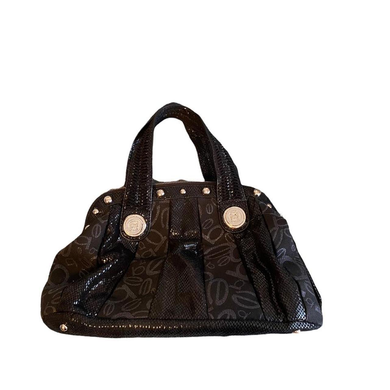 Cute Black and silver bebe purse - Depop