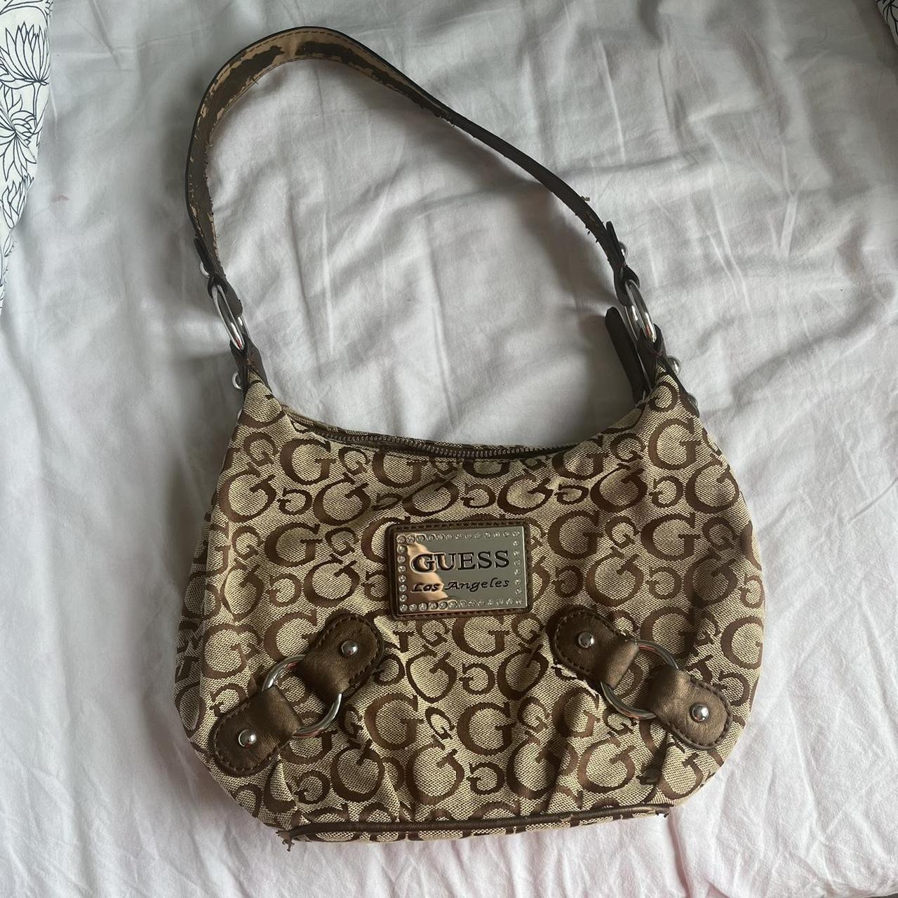 cutest vintage guess hand bag interior and external... - Depop