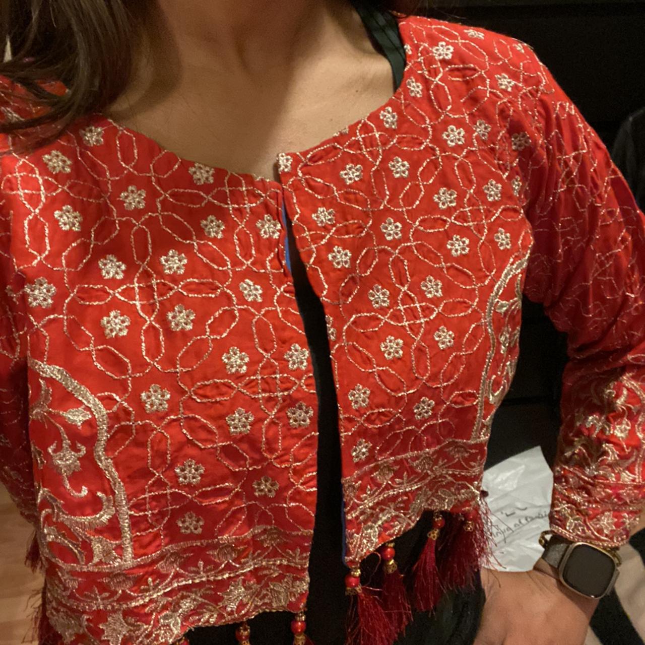 Stunning handmade tassel crop jacket Fits size... - Depop