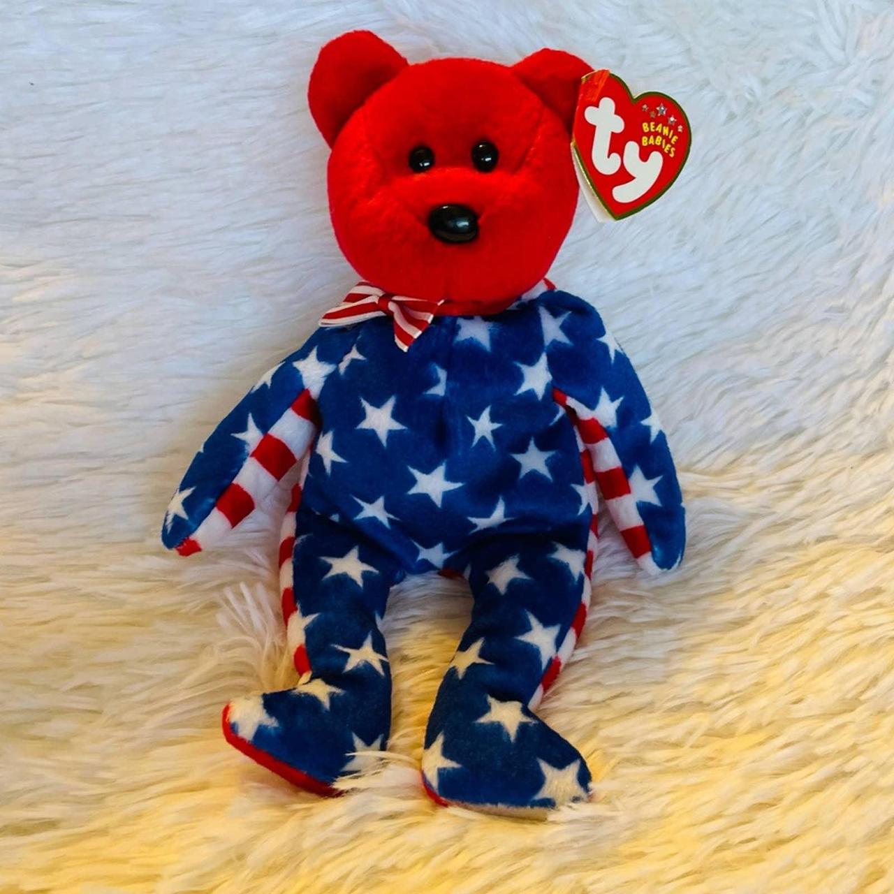 Red white and blue beanie baby 2002 store