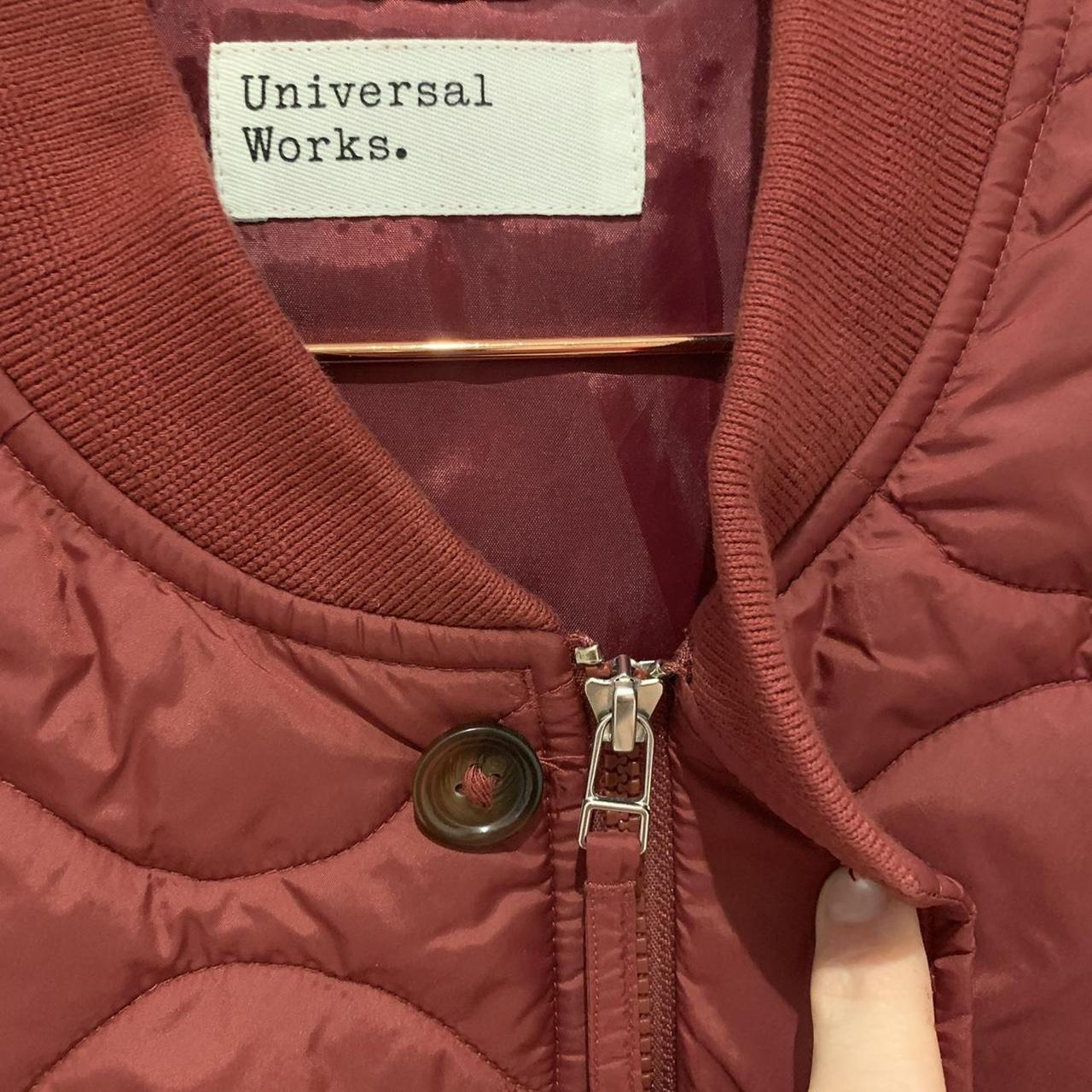 Universal works Carlton gilet best claret insulated... - Depop