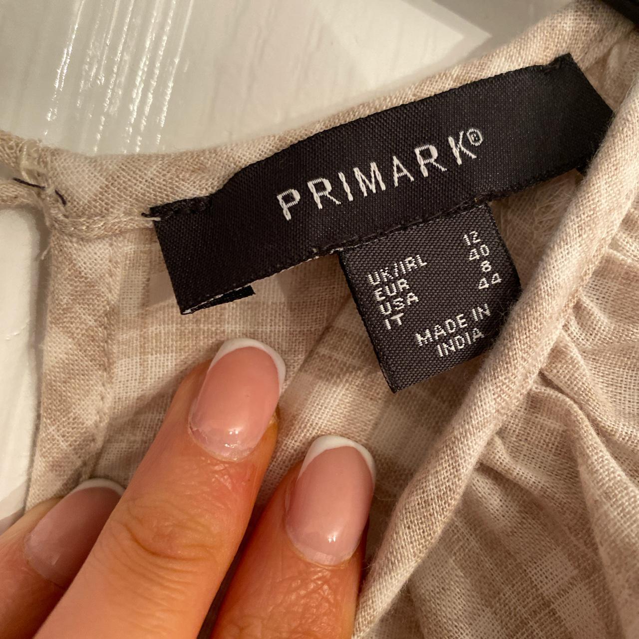 Primark beige dress - never been worn as too big.... - Depop