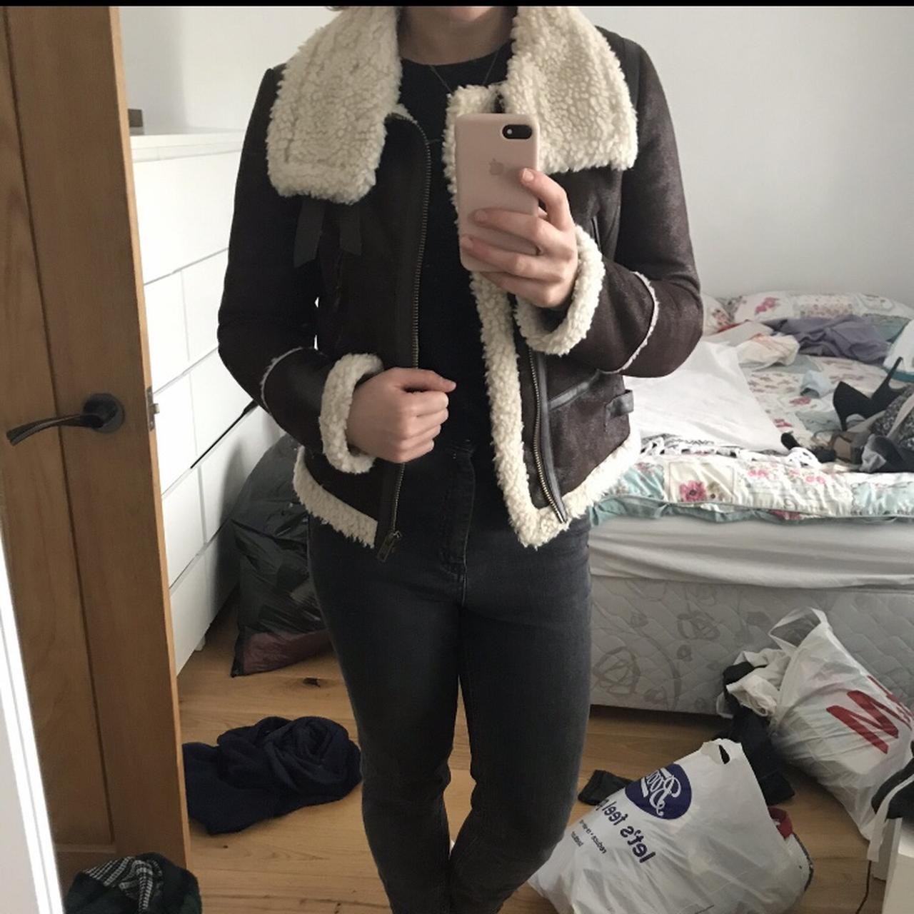 Mango Aviator Jacket. Worn once - Depop