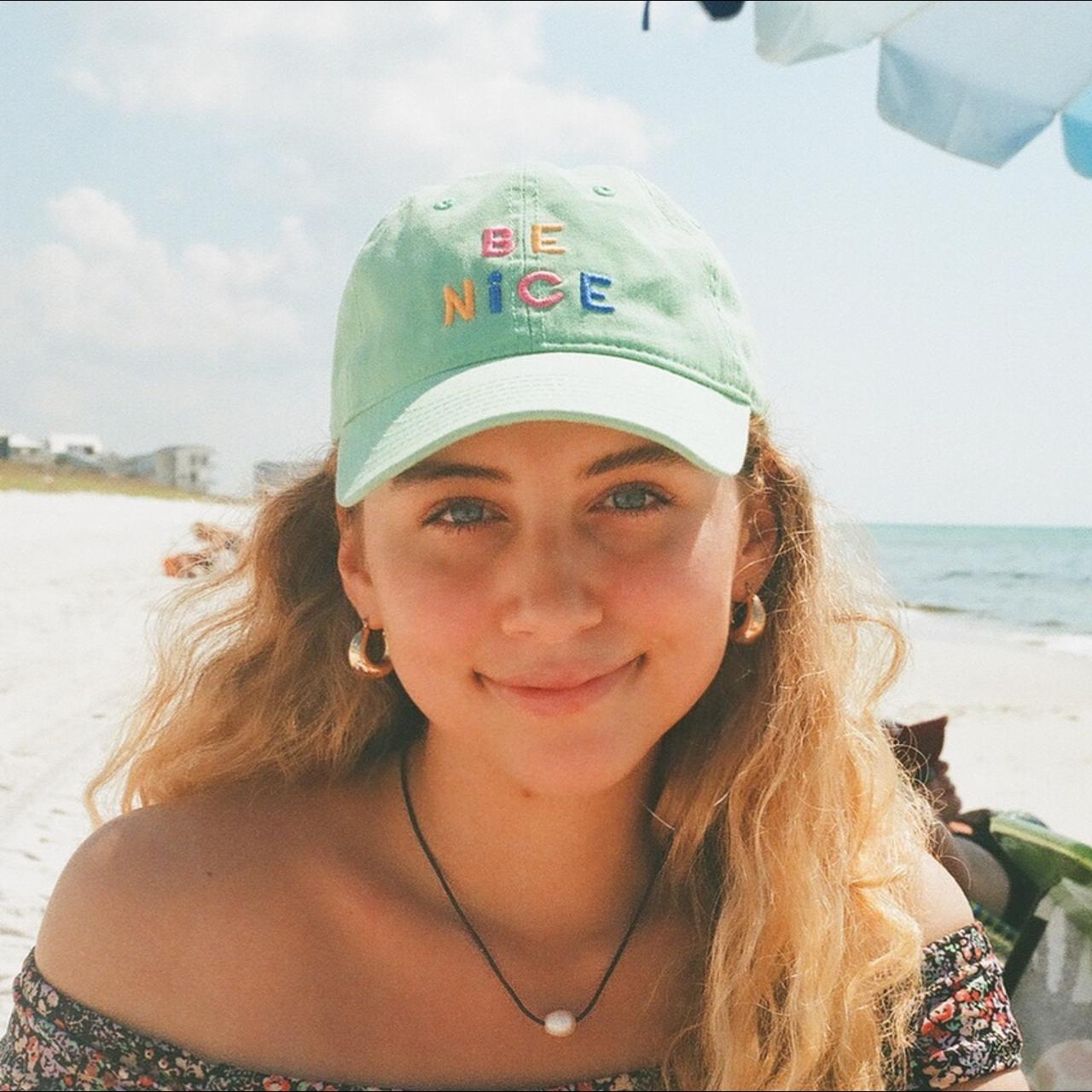 “BE NICE” hat. Worn once only! - Depop