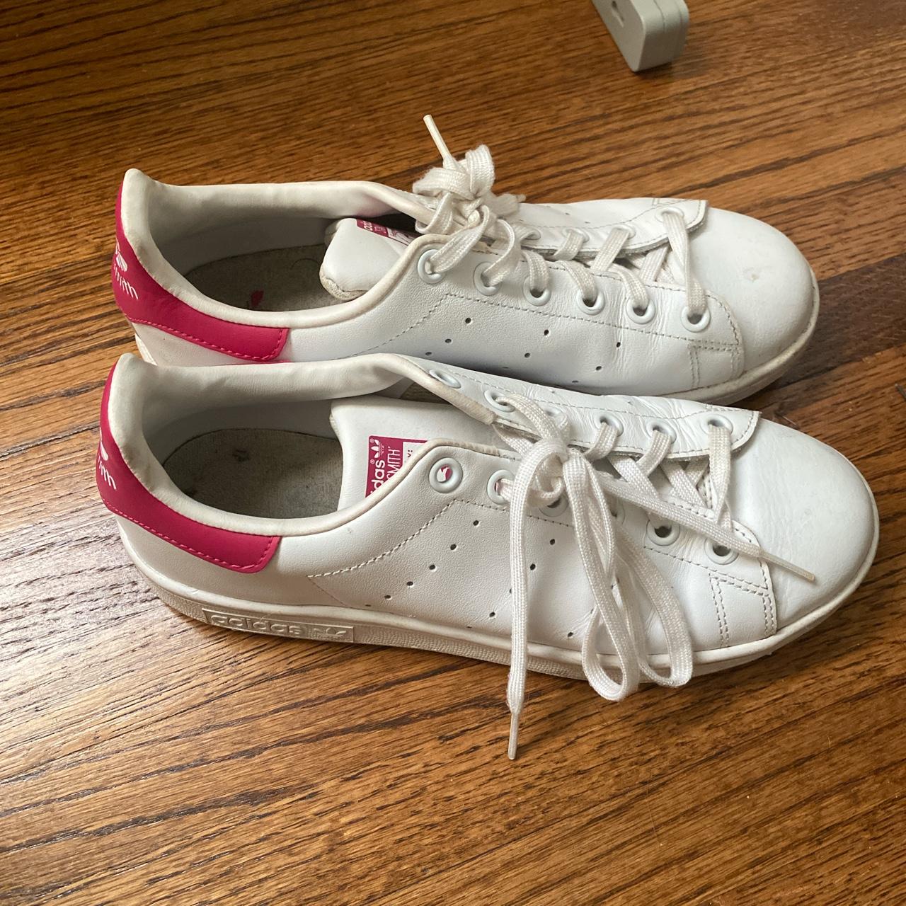 pink stan smiths men’s 5 women’s 7 - Depop