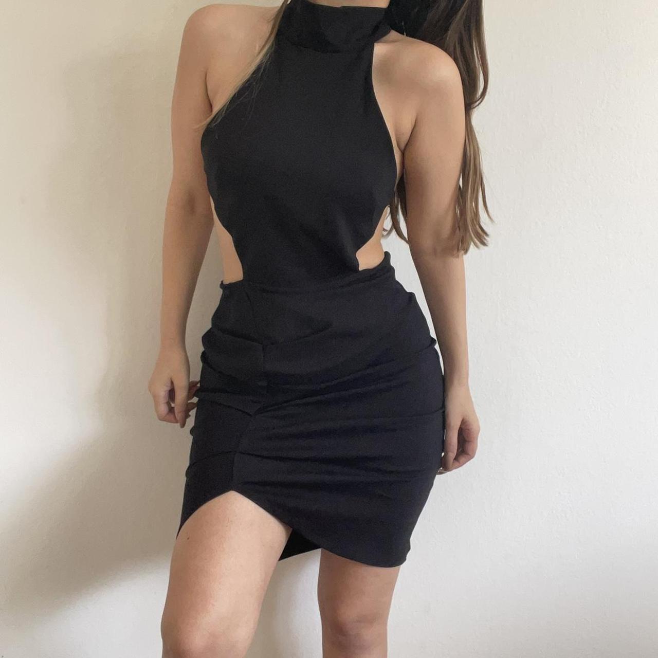 Brand new Windsor store black midi/mini backless... - Depop