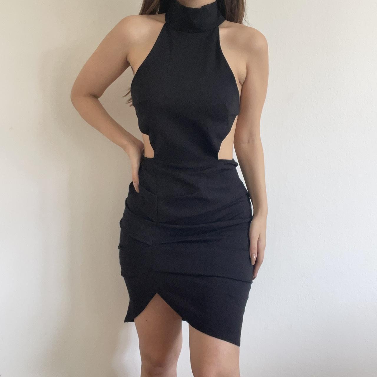 Brand new Windsor store black midi/mini backless... - Depop