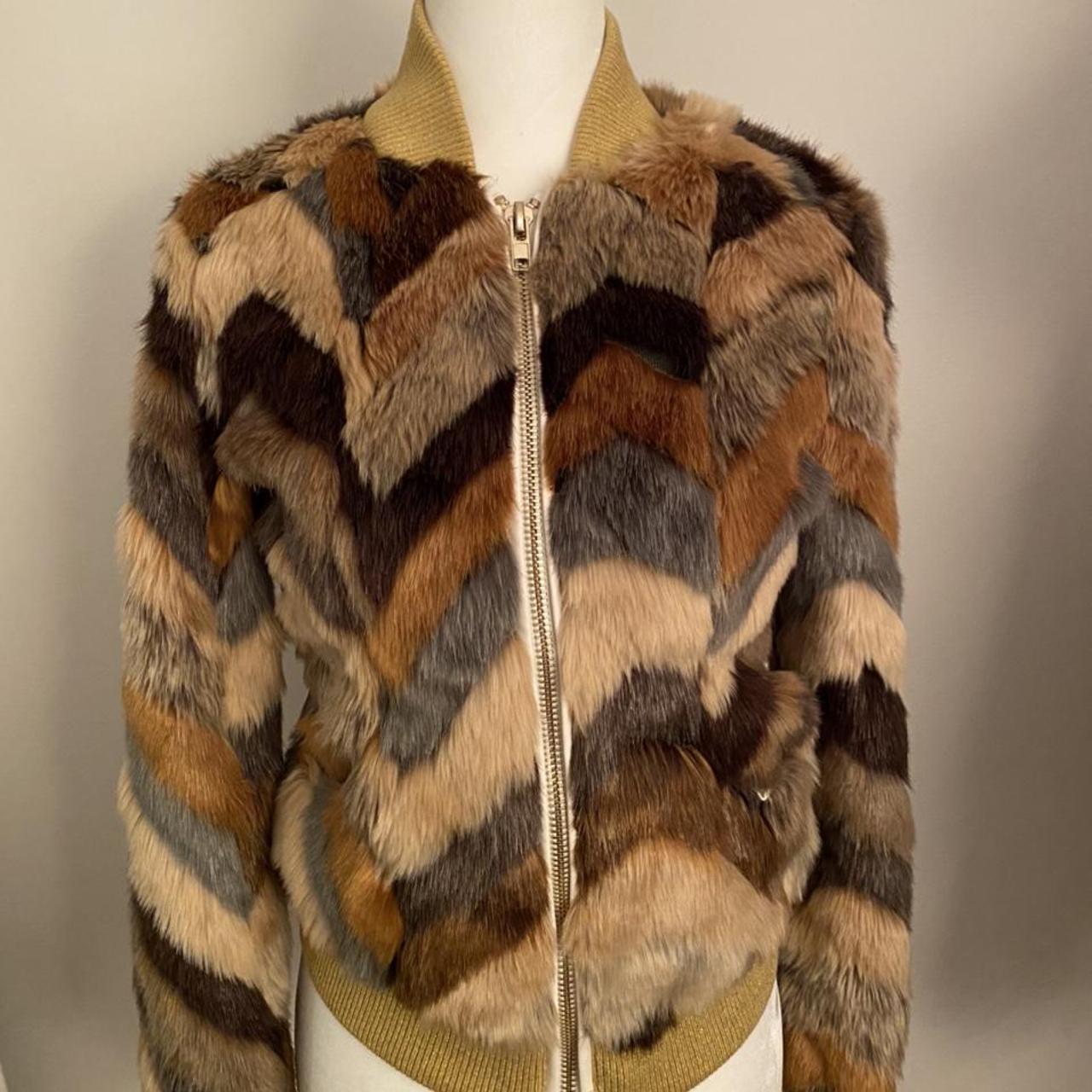 Chaser Women's Brown and Tan Jacket | Depop