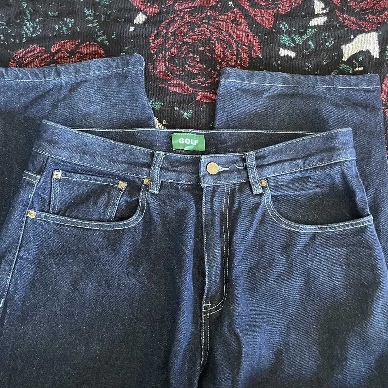 Golf Jeans Embroidered Golf Wang wide leg jeans.... - Depop