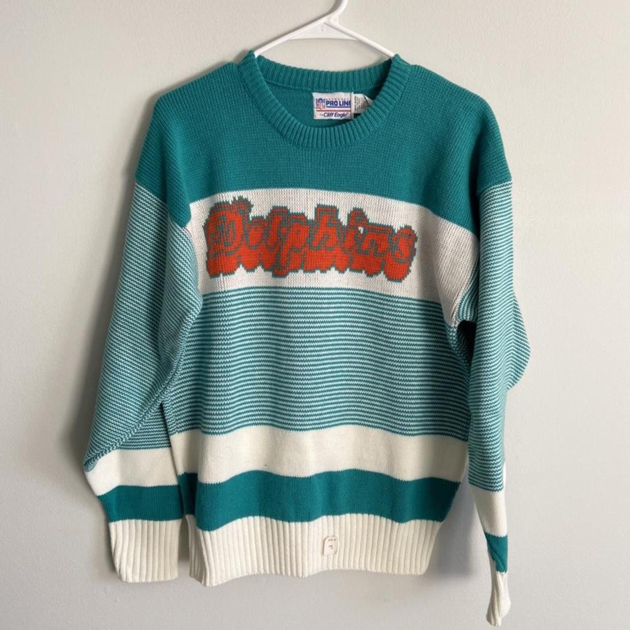 90’s NFL Dolphins Sweater New with tags - pristine... - Depop