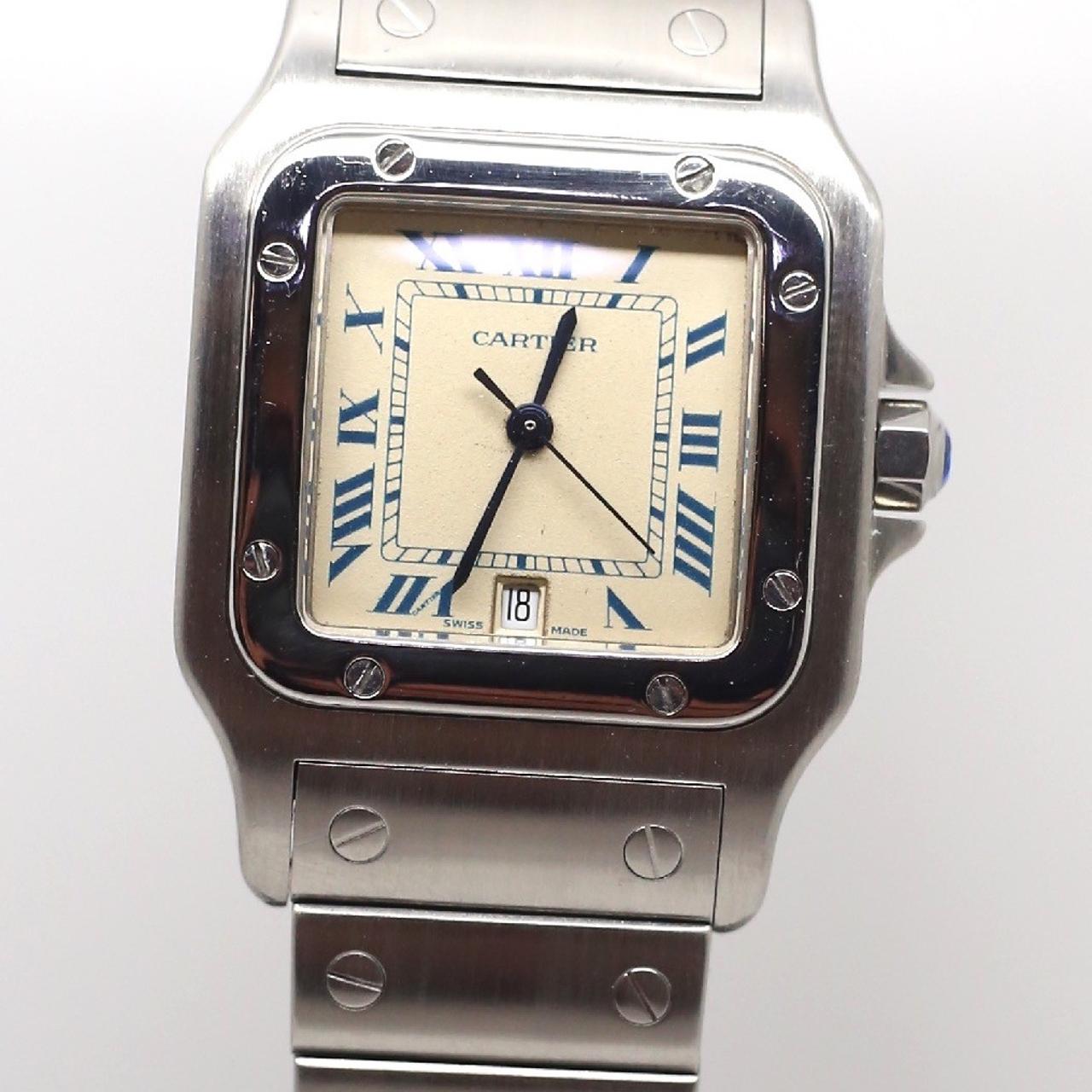 Cartier Santos Galbee: 29mm Quartz movement with... | Depop