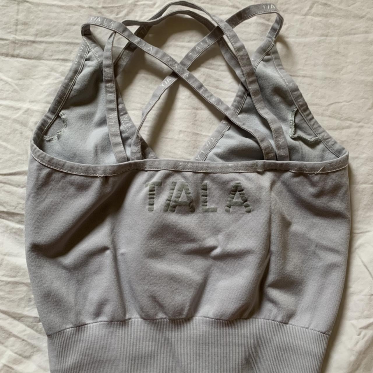 Tala Women's Grey Top | Depop