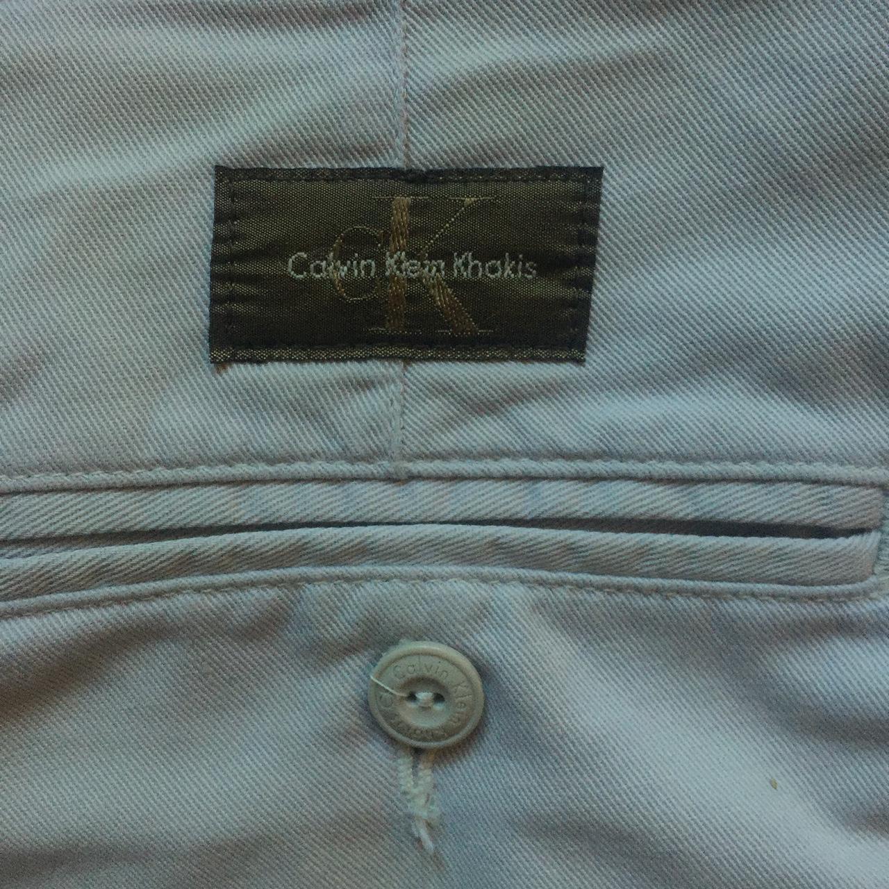 Large, loose fit Calvin Klein khakis. 33 waist, cool... - Depop