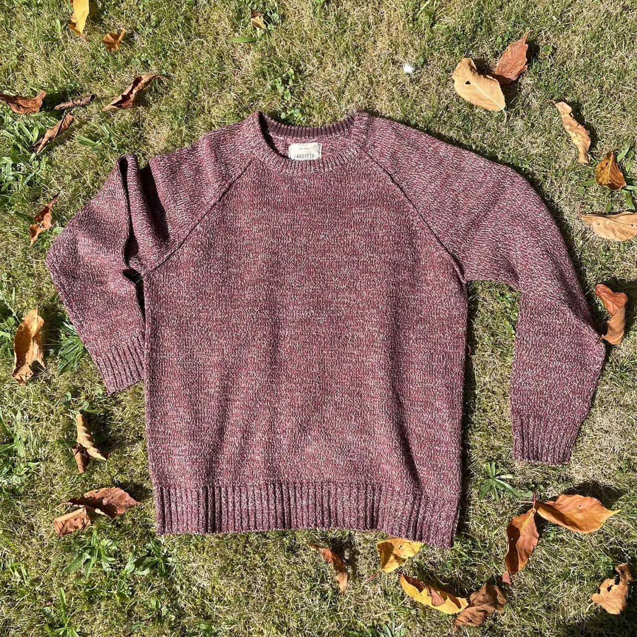 Burgundy Crew Neck Jumper Fabric | 8 pull over... - Depop