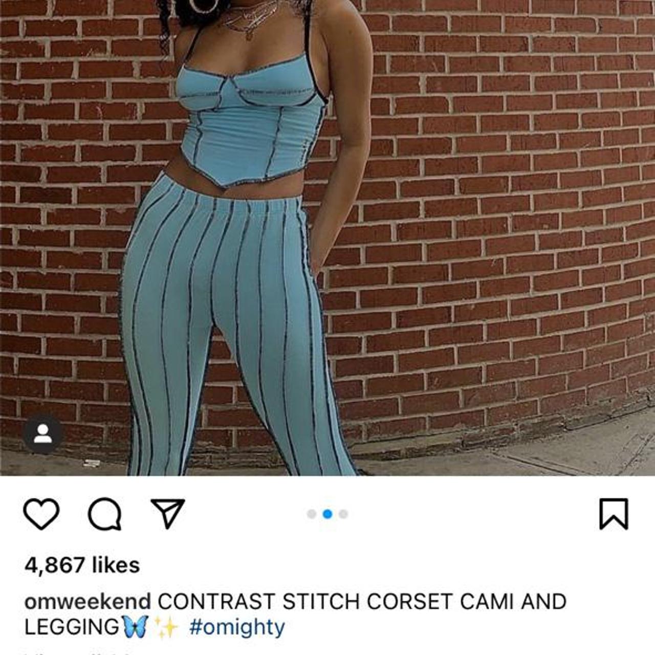OMIGHTY contrast set Size: S in top and... - Depop