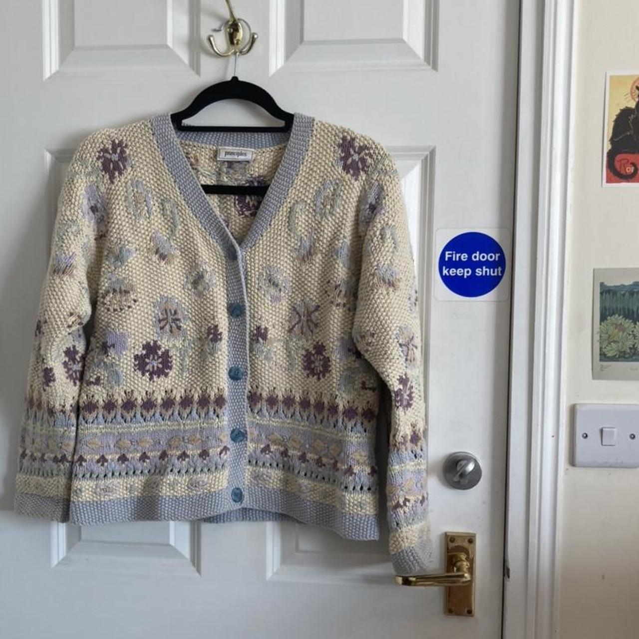 AVAILABLE gorgeous crochet cardigan from Principles... - Depop
