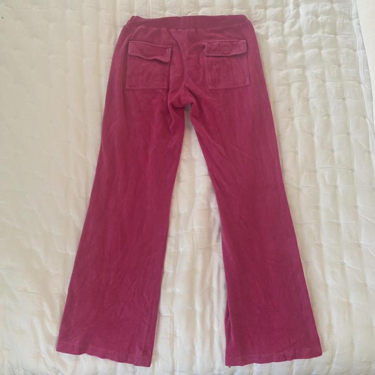 Vintage hot pink low rise pants. Color is def a... - Depop