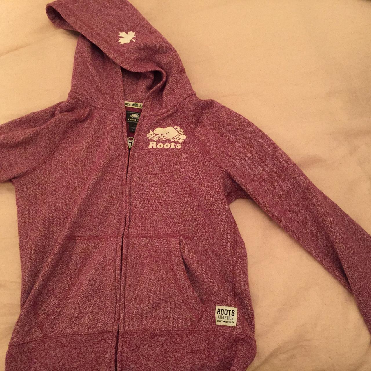 MAGENTA ROOTS ZIP UP HOODIE super cute roots salt... - Depop