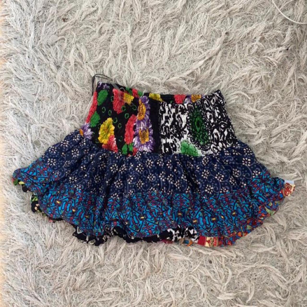 Mini gypsy skirt only worn once and in perfect... - Depop