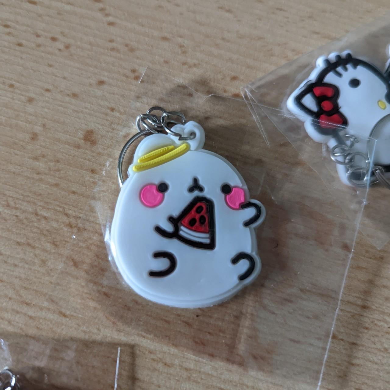 Cute kawaii rubber keychains Line rabbit... - Depop