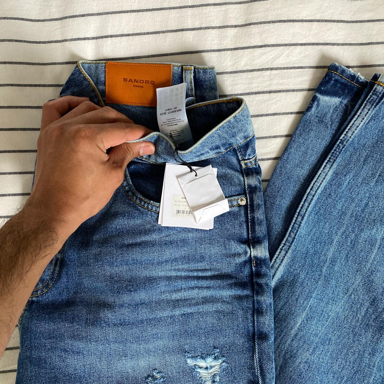 Sandro Men's Blue Jeans | Depop