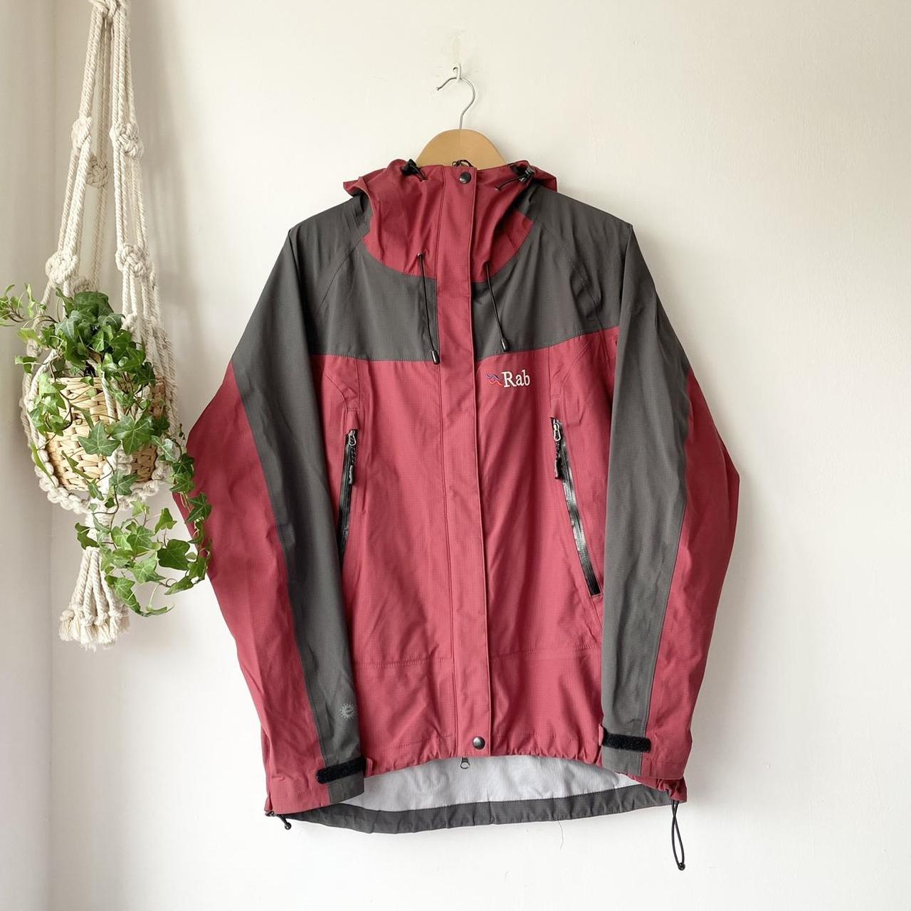 Rab Women's Red and Cream Jacket | Depop