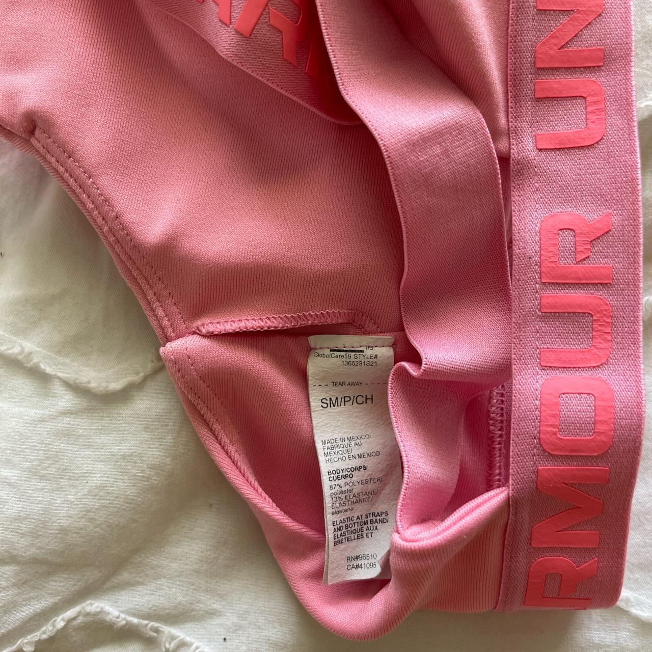 Under Armour pink sports bra - worn once - Depop