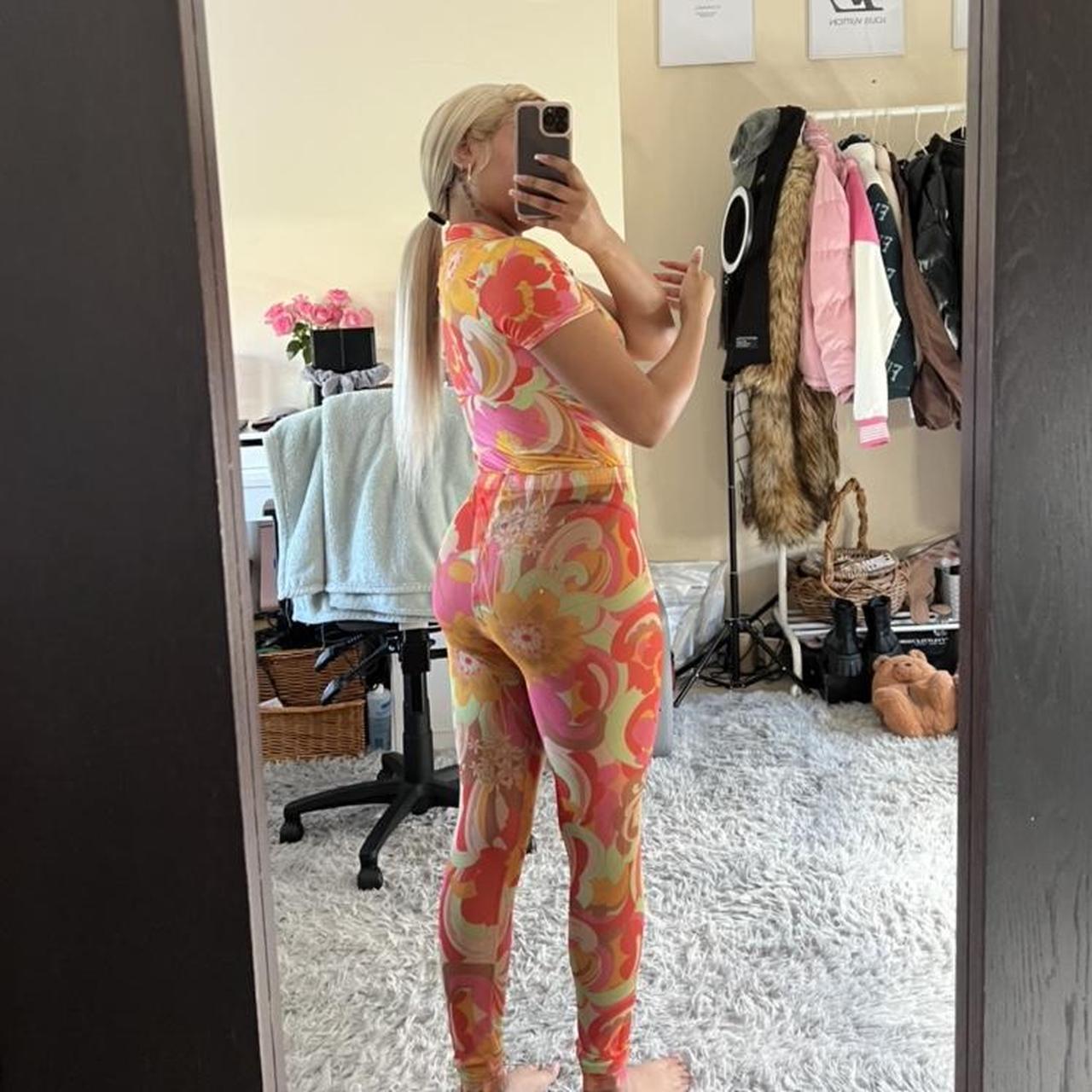 Plt X Doja Cat Thong Bodysuit And Matching Mesh Depop