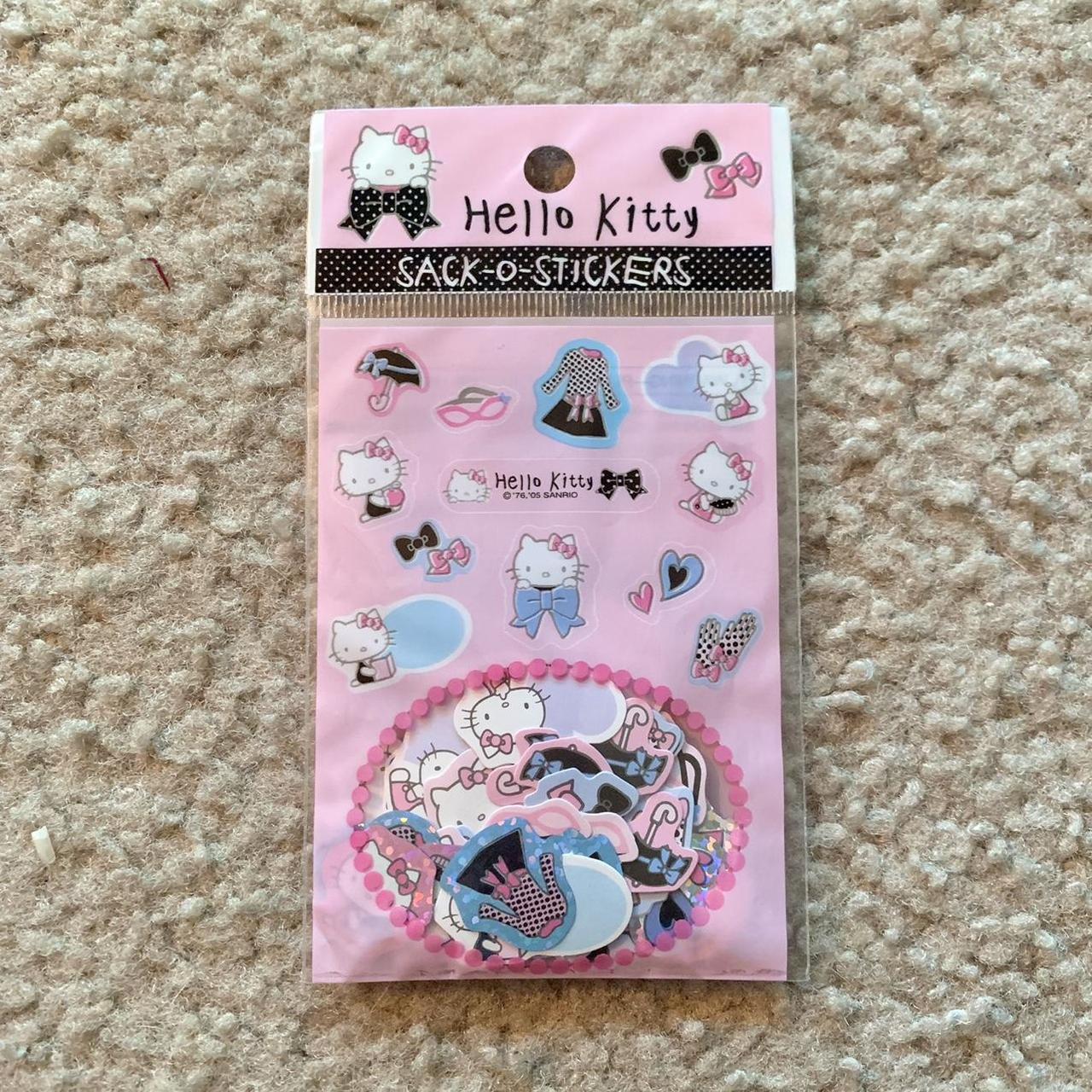 Bag of y2k era Sanrio Hello Kitty stickers. Brand... - Depop