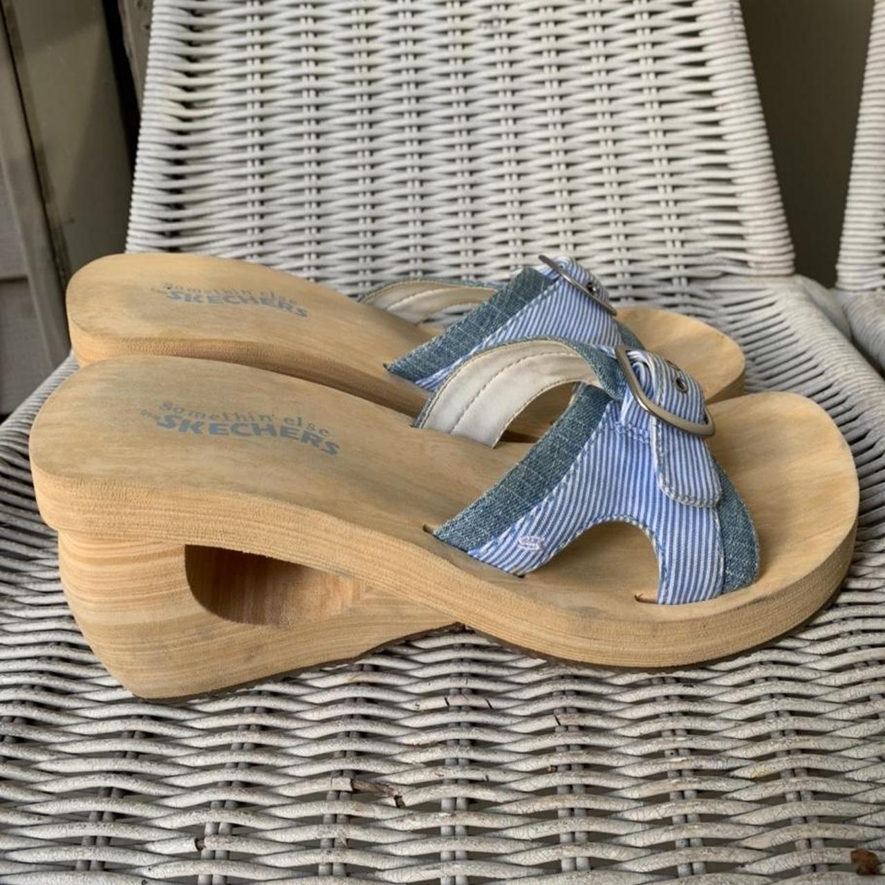 Vintage Skechers platform sandals. Super cute.... - Depop