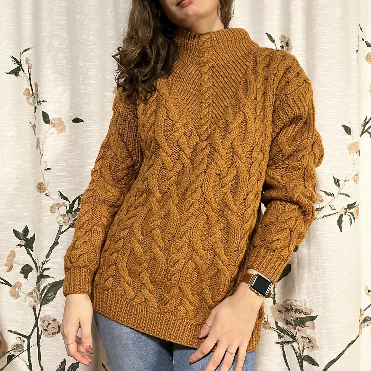 Rust Cable Knit Sweater 🧶 This beautiful... - Depop