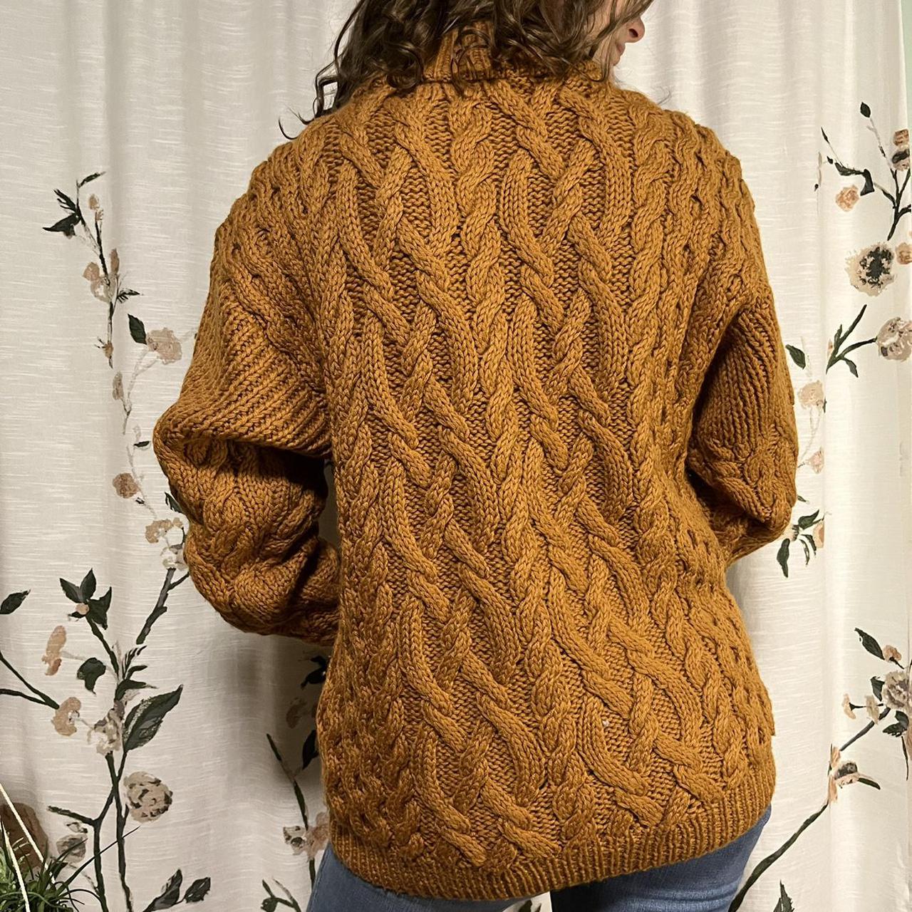 Rust Cable Knit Sweater 🧶 This beautiful... - Depop