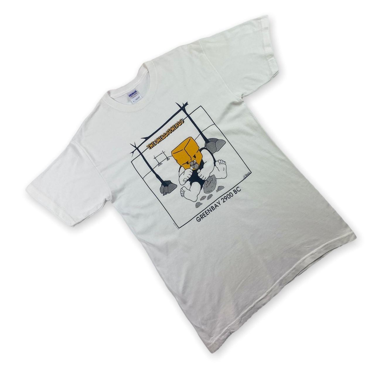 White Gildan The Cheddarheads Graphic... - Depop