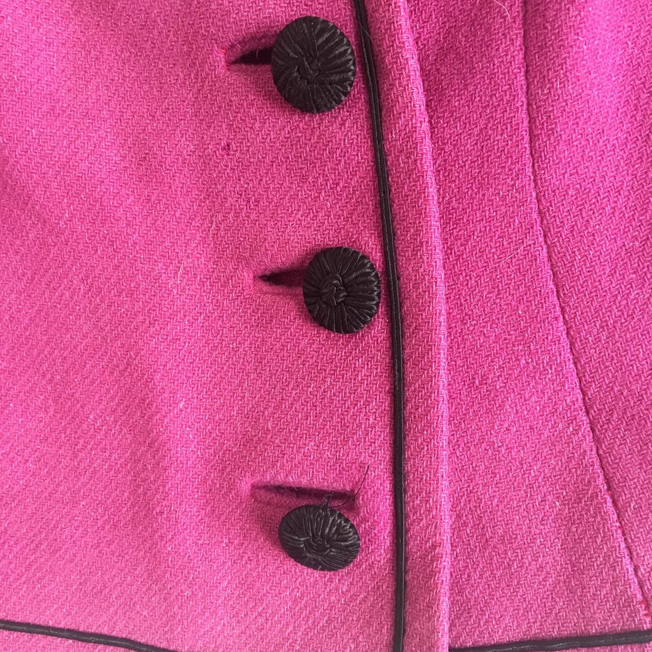 Vintage pink wool jacket Used, aged but still... - Depop