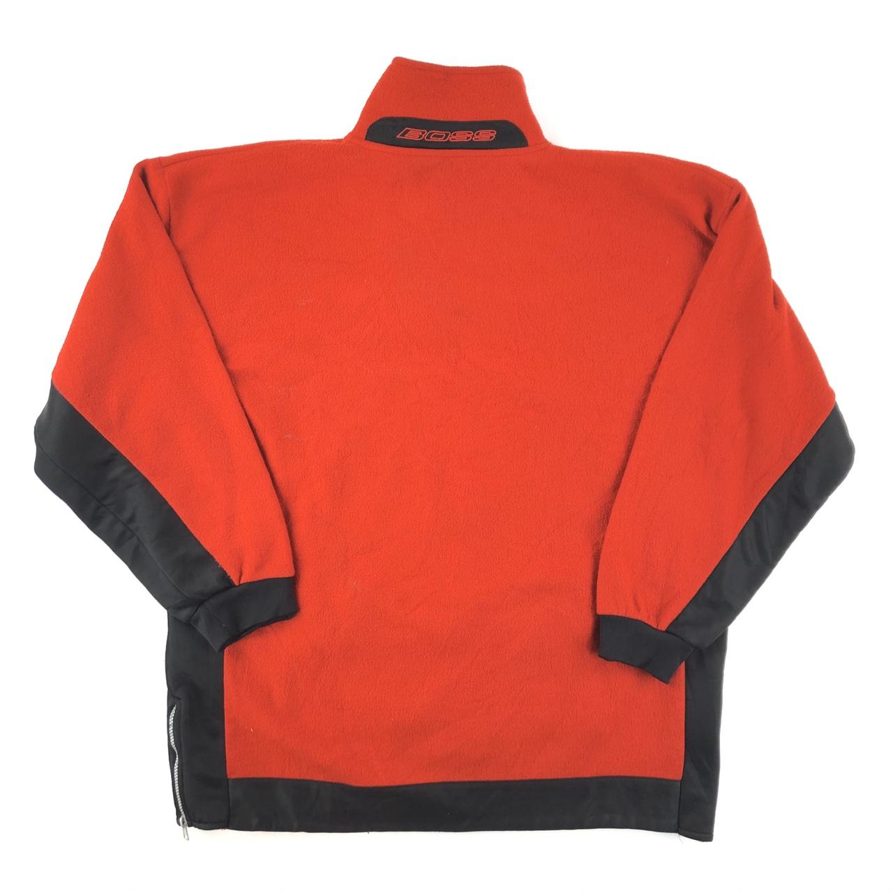 Vintage 90s BOSS Fleece Pullover Jacket Men’s XXL... - Depop