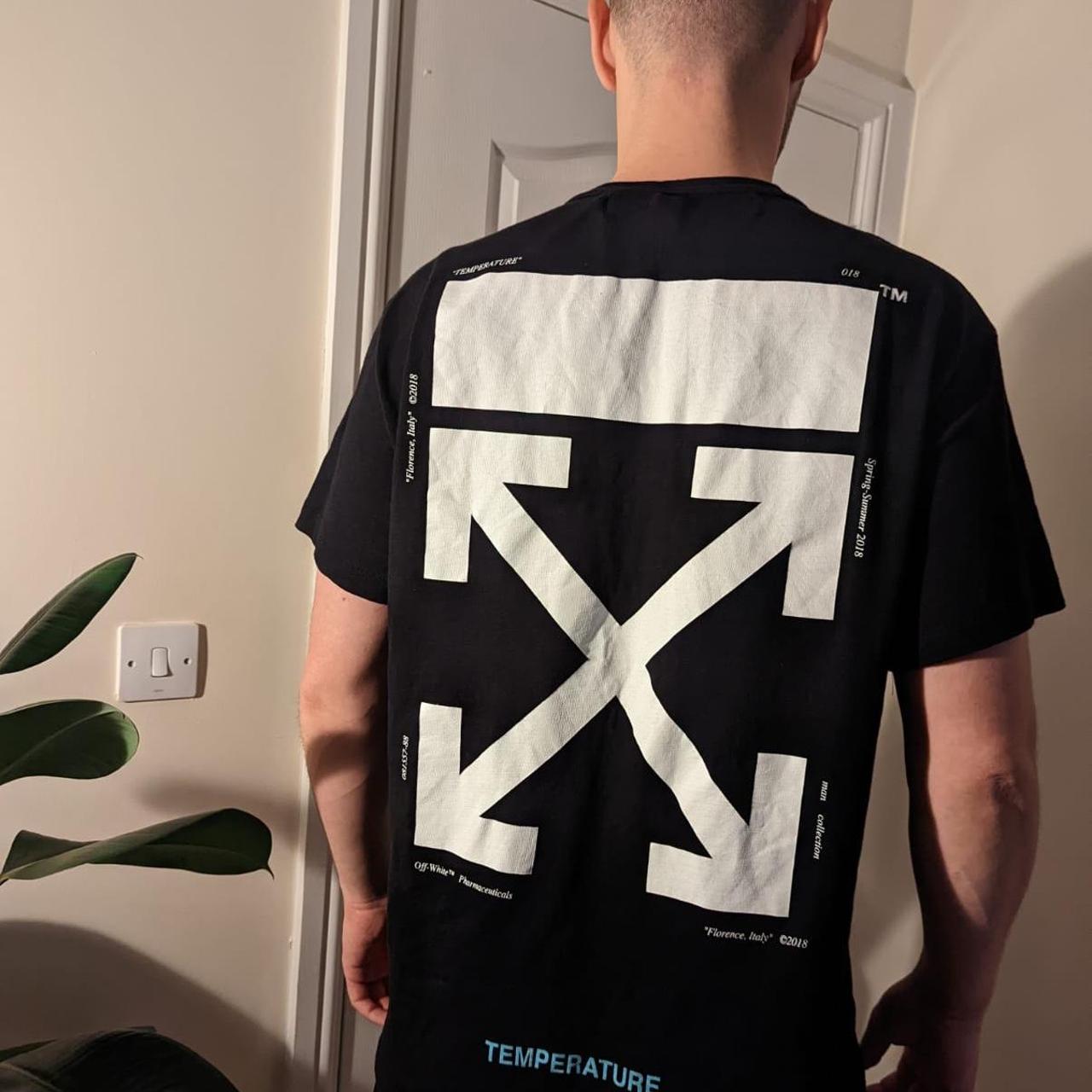 Off White Mona Lisa Temperature” Tshirt Hardly Depop