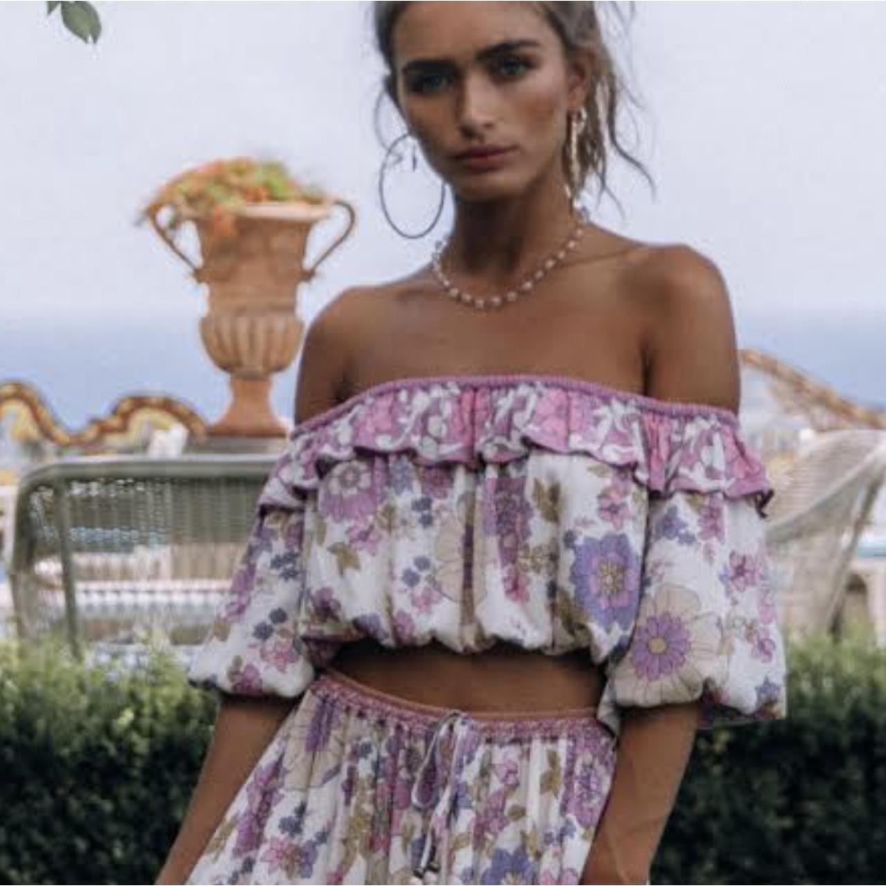 Spell and the Gypsy Buttercup Cropped Peasent... - Depop