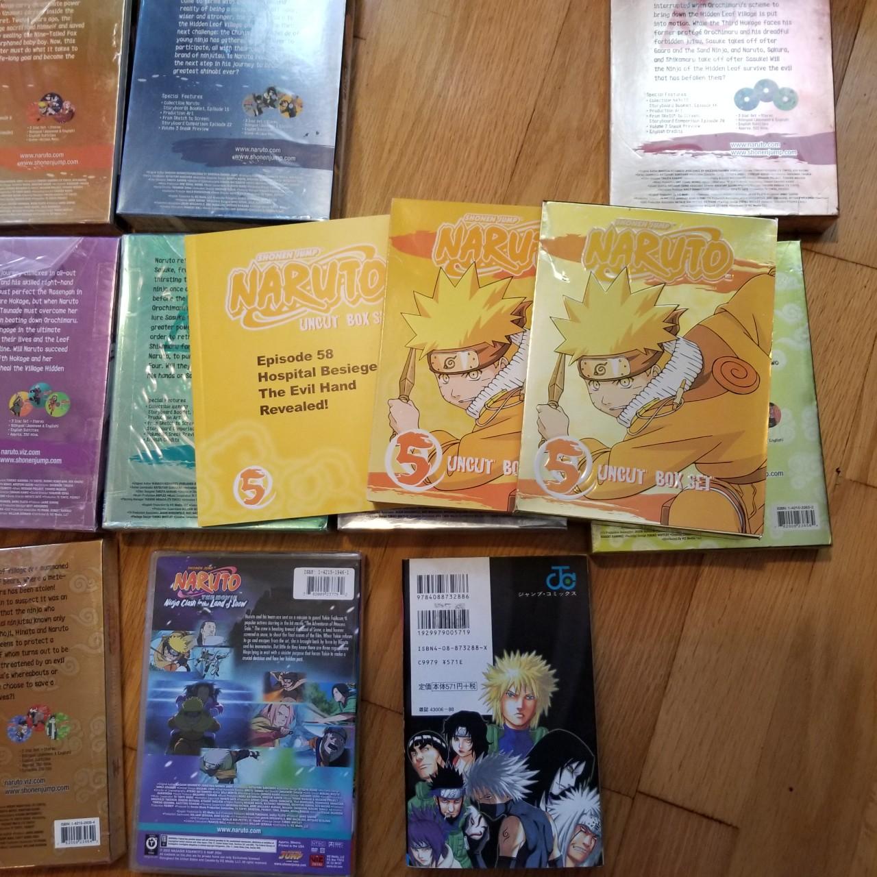 Naruto Anime DVD and Databook Set All new boxed... - Depop