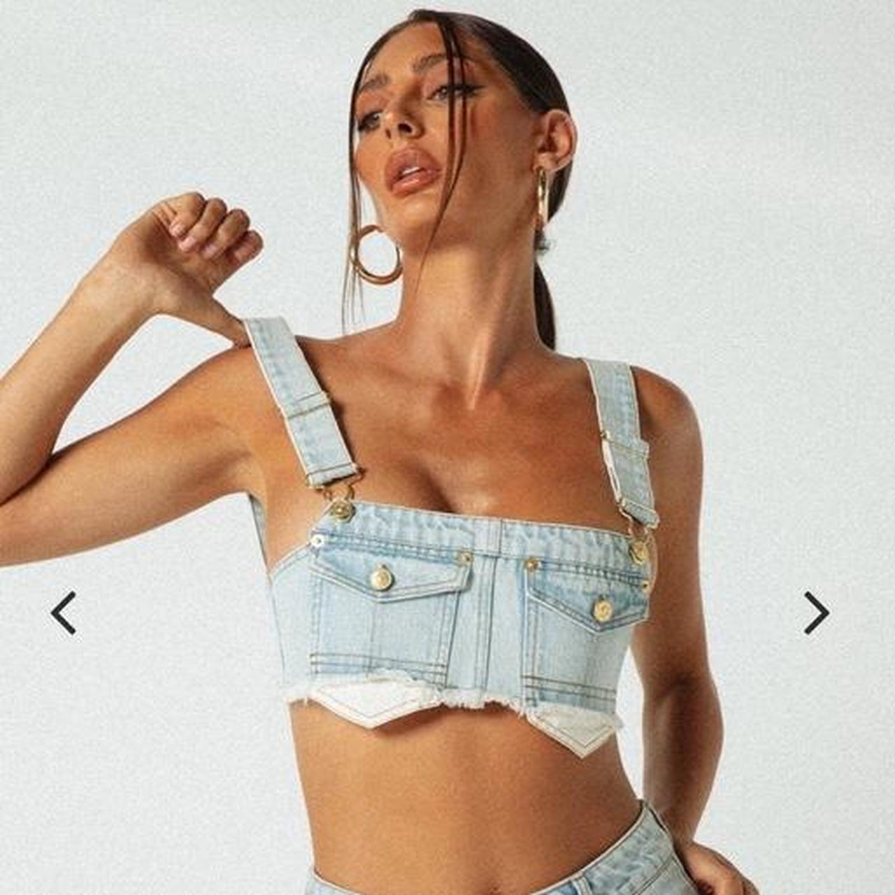 WTB jagger and stone denim carter top. Looking for... - Depop