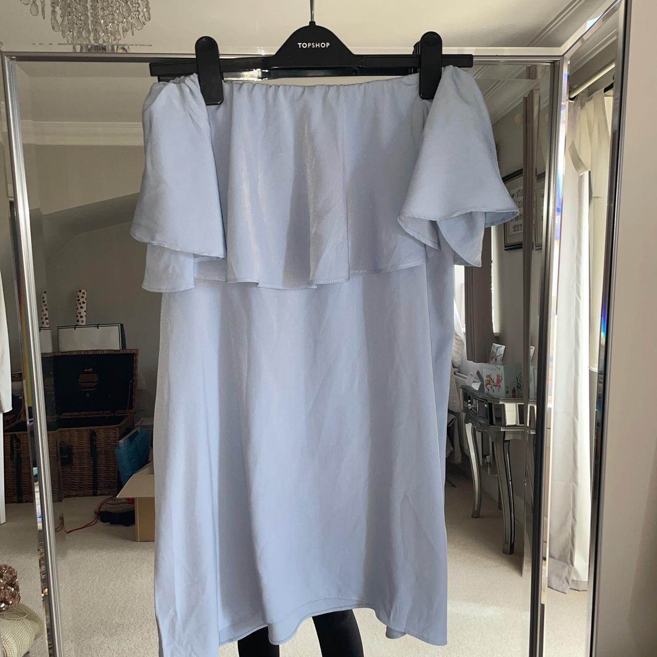 Topshop bardot baby blue dress 👠👗💍 size... - Depop