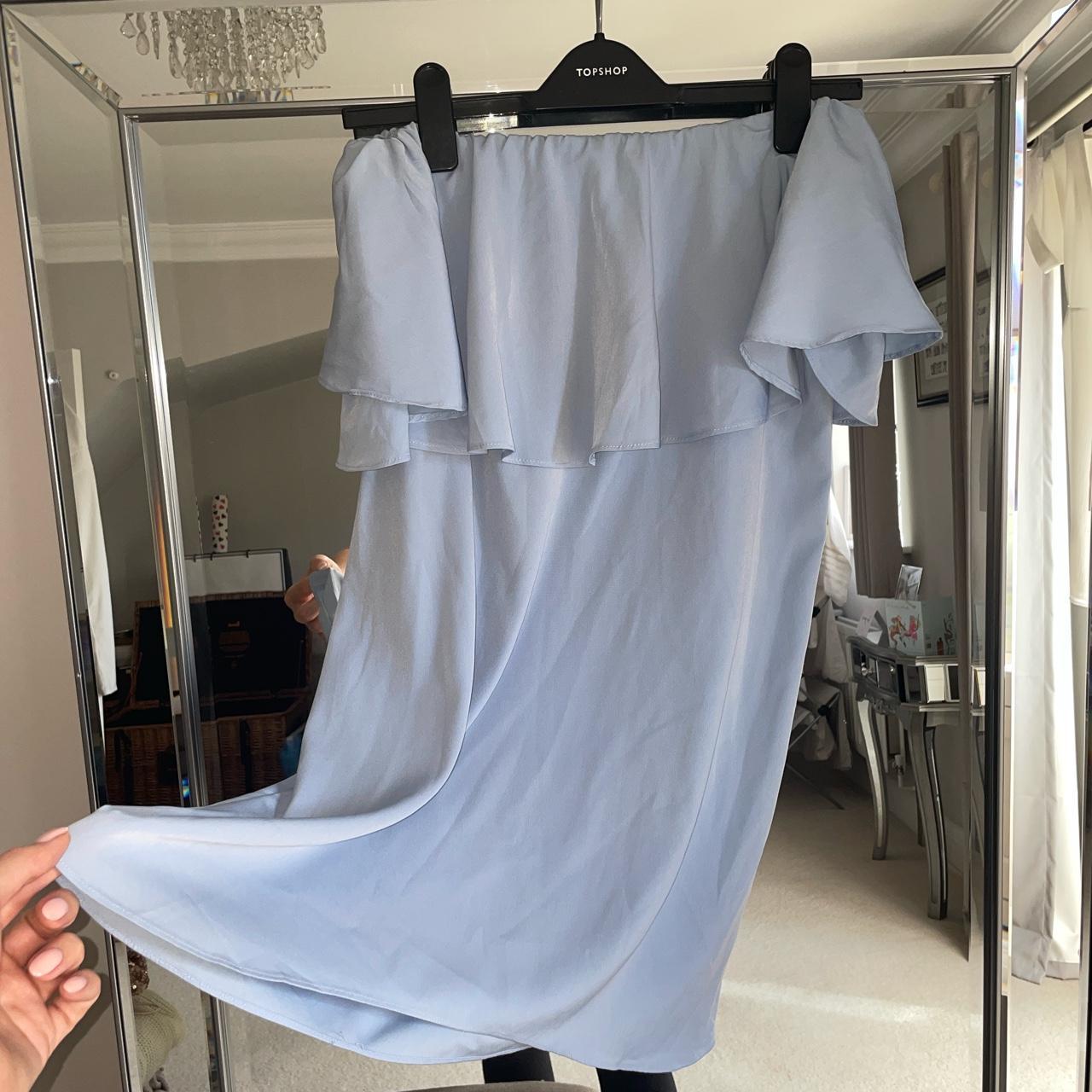 Topshop bardot baby blue dress 👠👗💍 size... - Depop