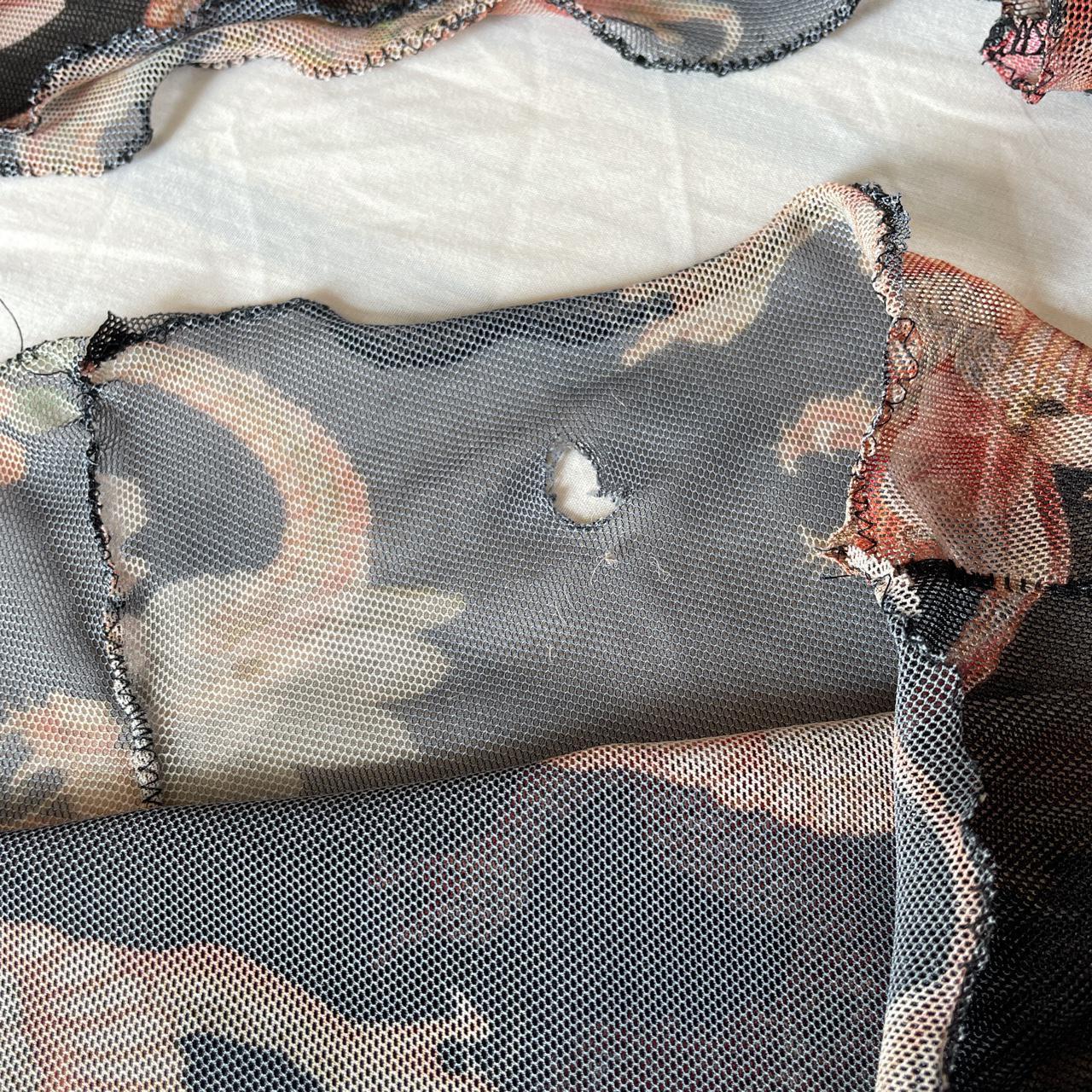 Reworked urban outfitters mesh dragon top, with a... - Depop