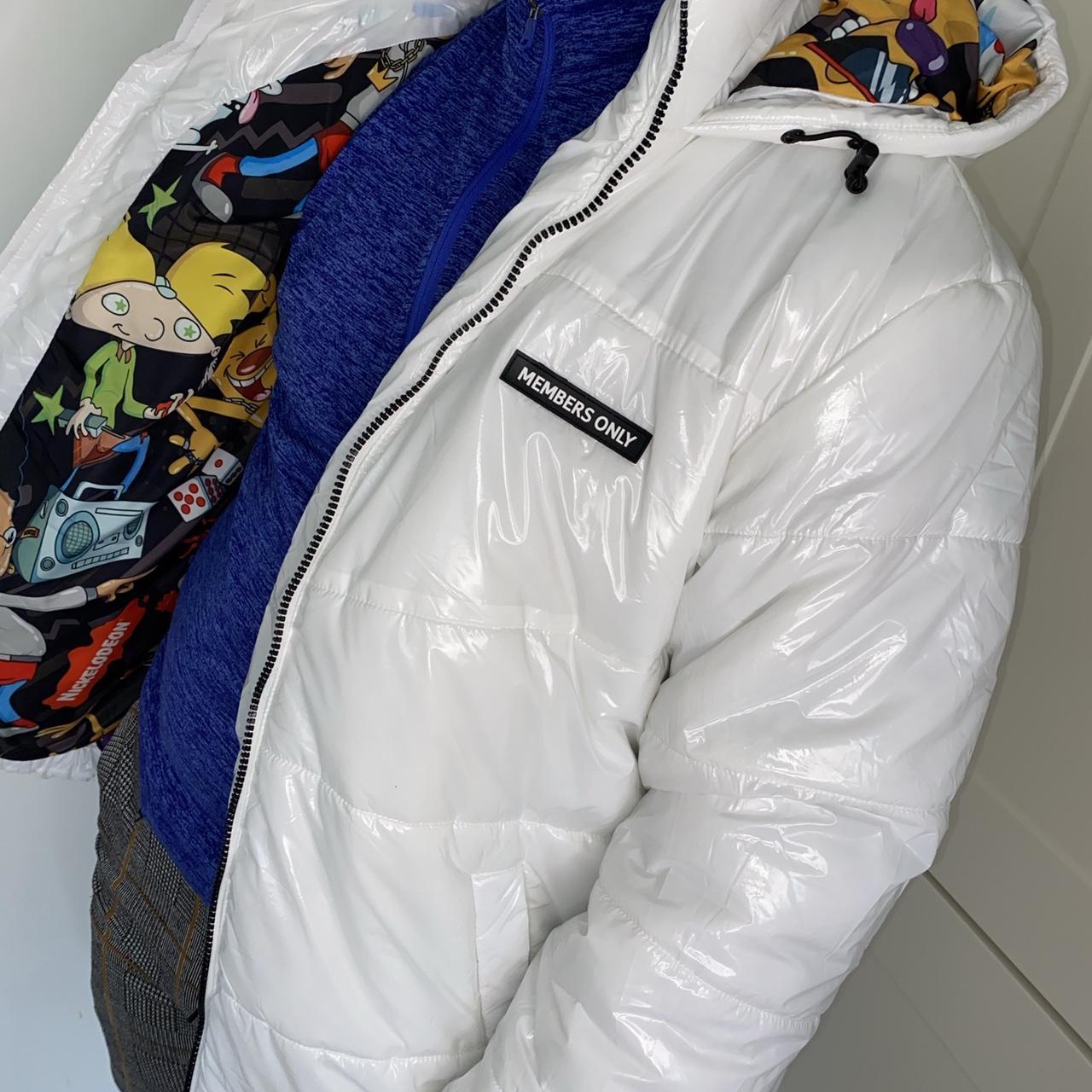 - Members Only x Nickelodeon Puffer Jacket - Gloss... - Depop
