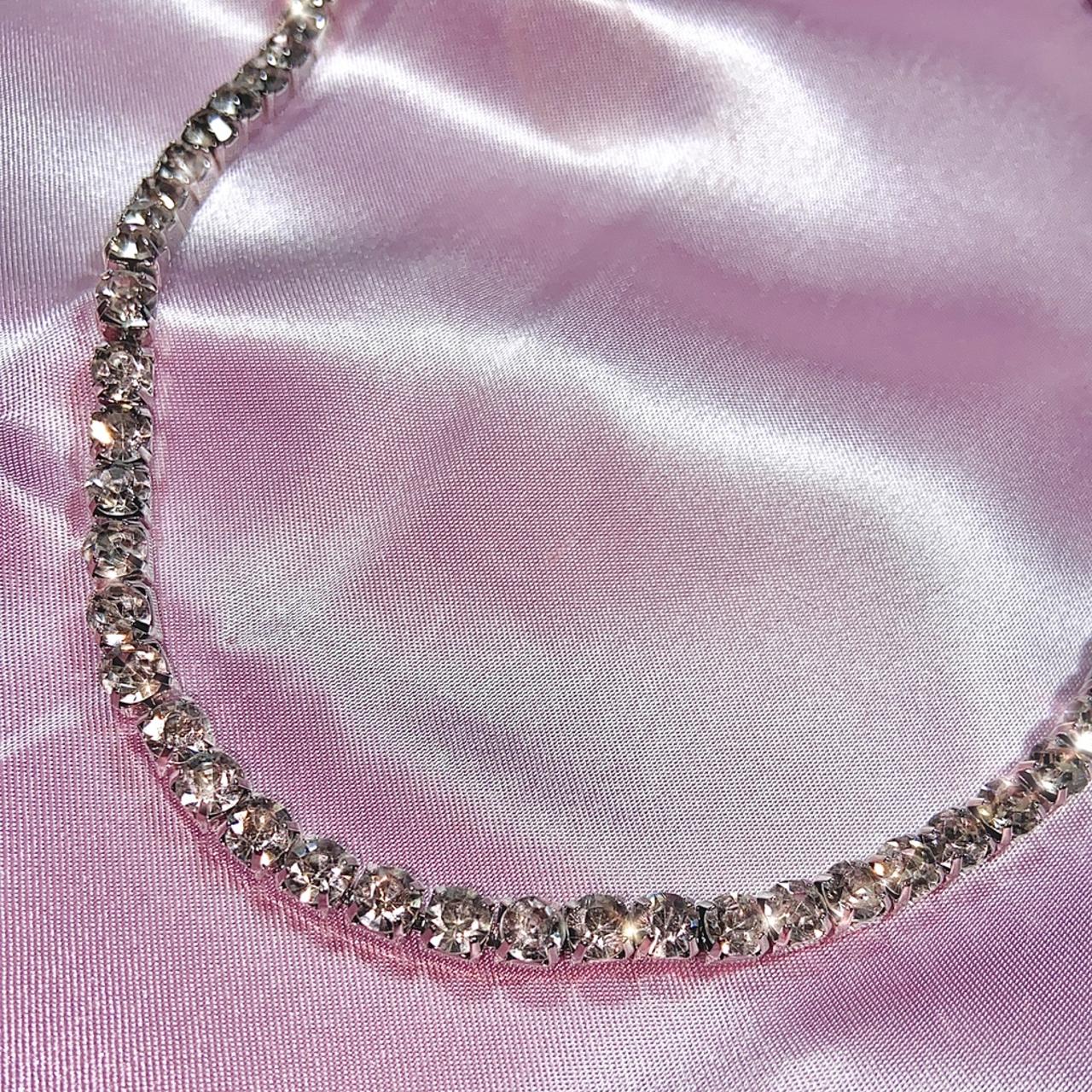 Iced Out Baby Diamond Tennis Chain - Princess Miami... - Depop