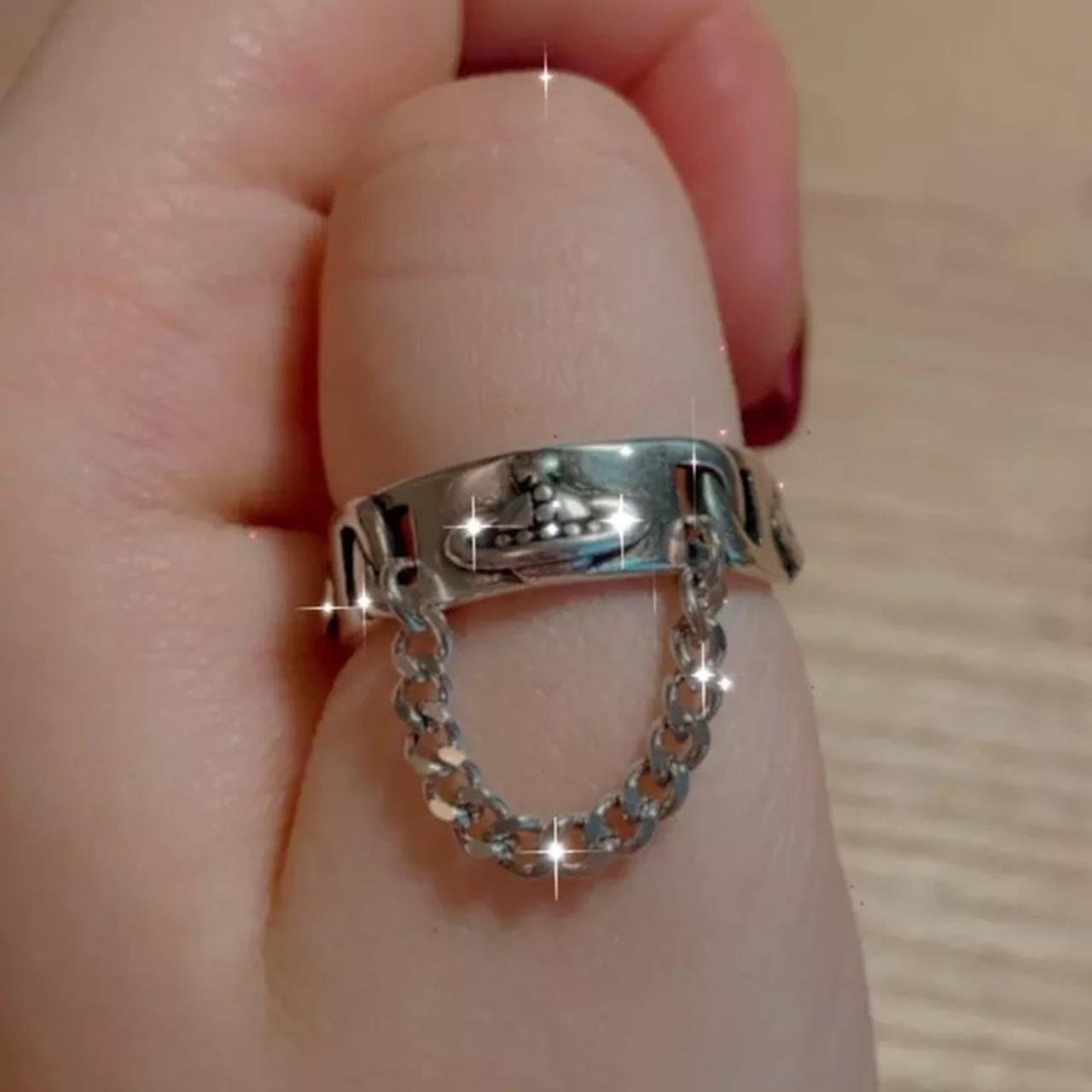 VW ring - NA vivienne Westwood - pearl planet... - Depop